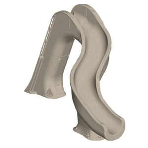 Global Pool Products Riptide Slide W/ Light Package - Sand, Left Hand ...